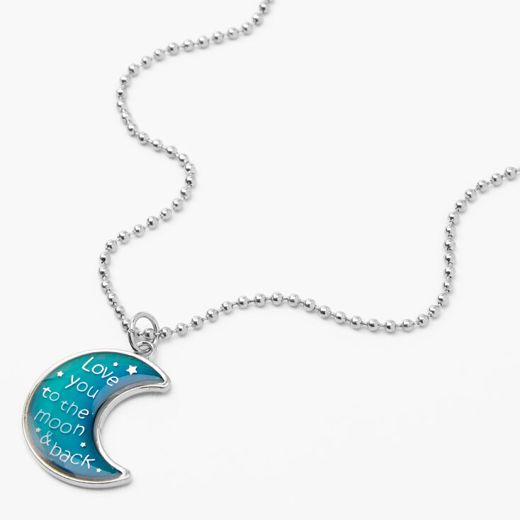 Mood Crescent Moon Pendant Necklace | Claire's US