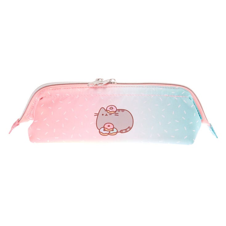 Pusheen Sweet Treats Ombre Pencil Case - Green/Pink | Claire's Pusheen Sweet Treats Ombre Pencil Case - Green/Pink | Claire's