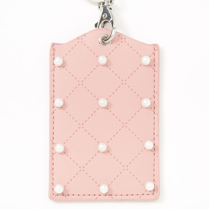 Quilted Pearl Lanyard - Pink | Claire's
