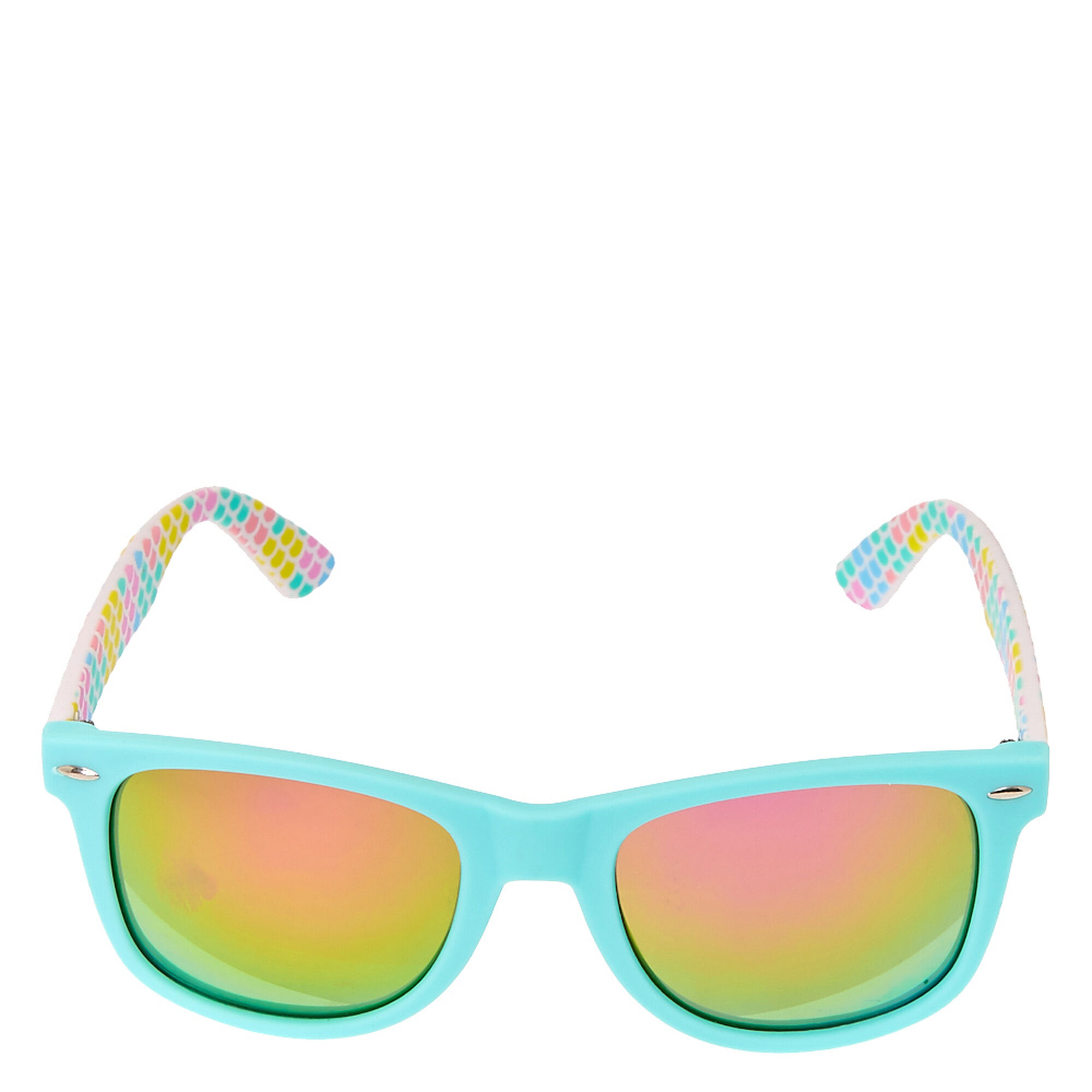 Retro Rubber Teal Mermaid Sunglasses Claires Us