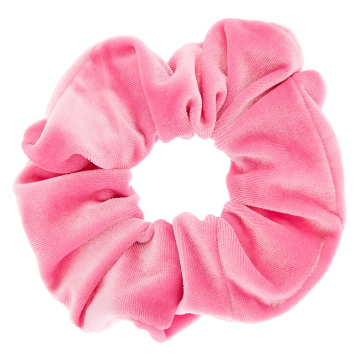 Medium Velvet Hair Scrunchie - Pink | Claire's US Medium Velvet Hair Scrunchie - Pink | Claire's US